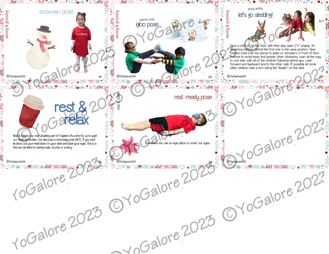 Winter Theme Yoga & Movement Cards - Etsy