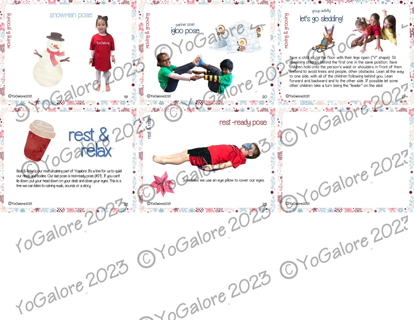 Winter Theme Yoga & Movement Cards - Etsy