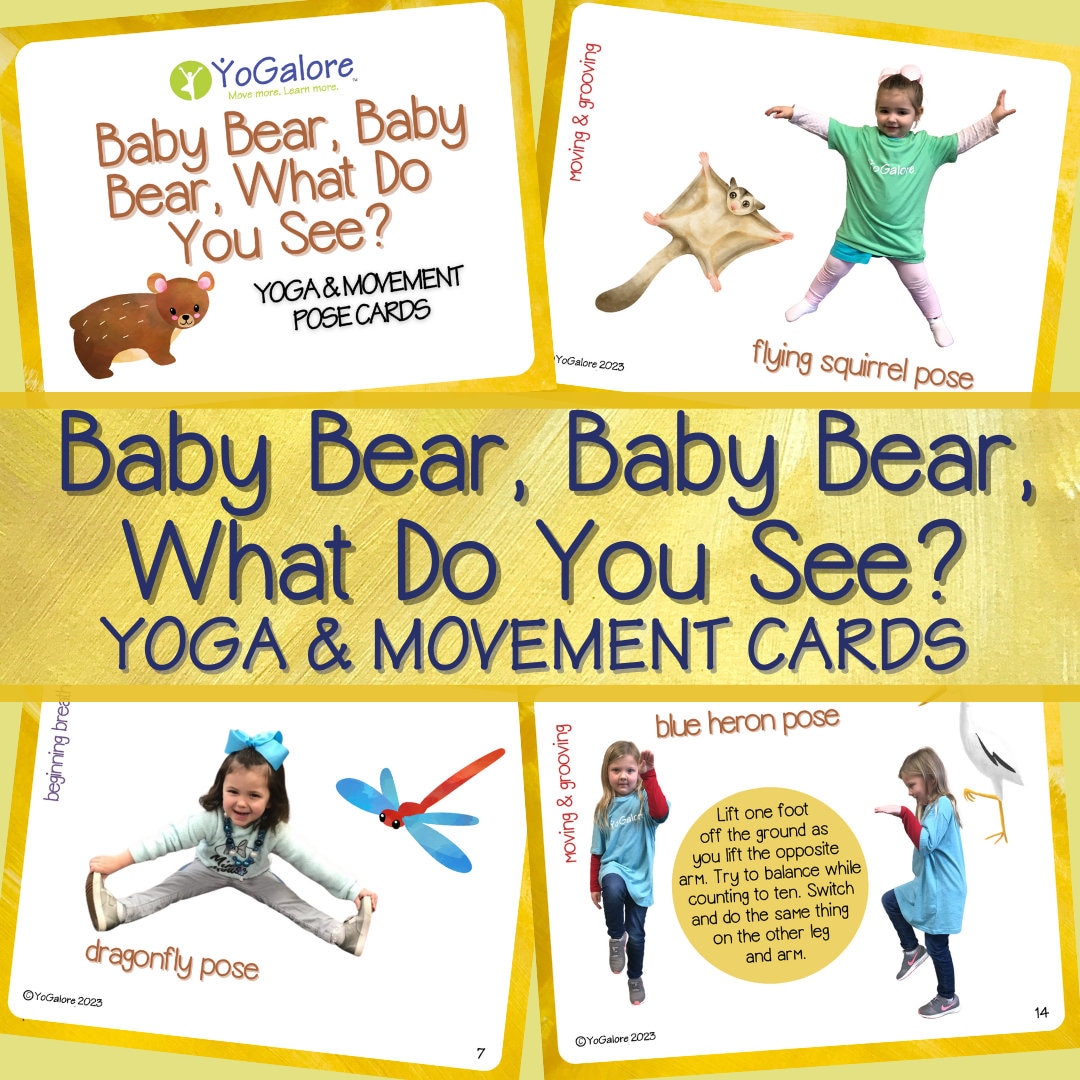 Baby Bear, Baby Bear, What Do You See? Yoga & Movement Pose Cards - Etsy