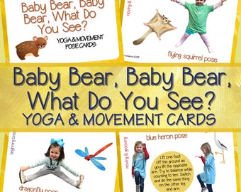 Camping Theme Yoga & Movement Pose Cards With Memory Game - Etsy