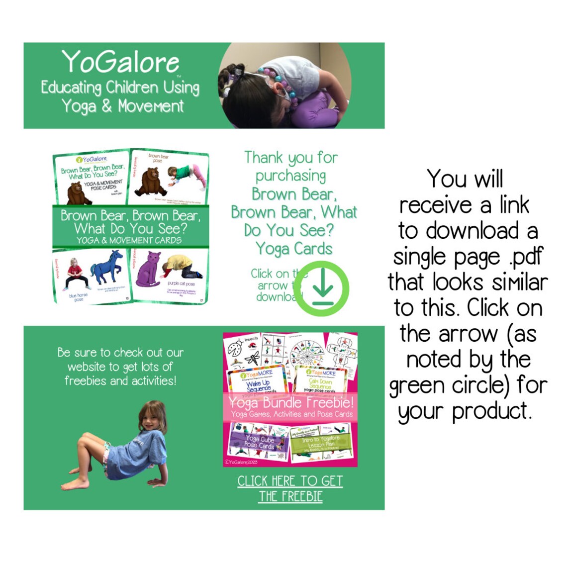 Brown Bear, Brown Bear What Do You See Yoga & Movement Pose Cards - Etsy