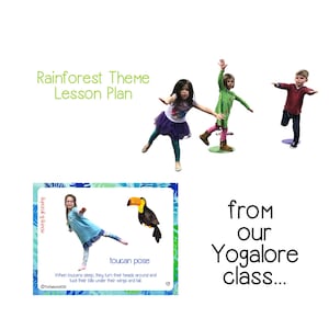 Rainforest Theme Yoga Pose Cards and Rainforest Fact Posters - Etsy
