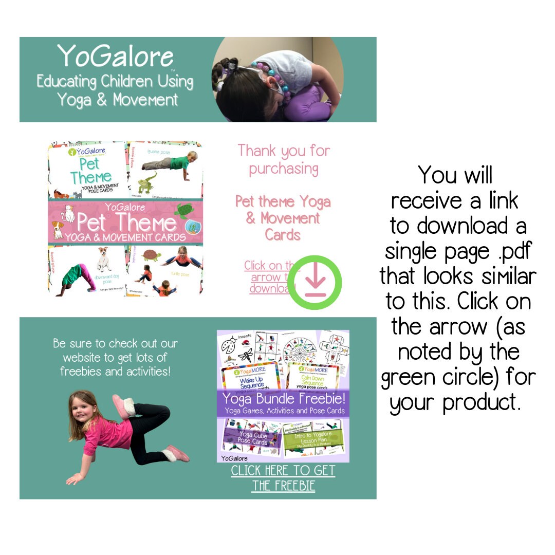 Pet Theme Yoga & Movement Pose Cards - Etsy