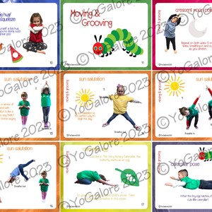 The Very Hungry Caterpillar Yoga & Movement Pose Cards - Etsy