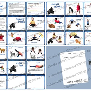 Preschool-friendly Yoga & Movement Cards Bundle | Eric Carle Inspired ...