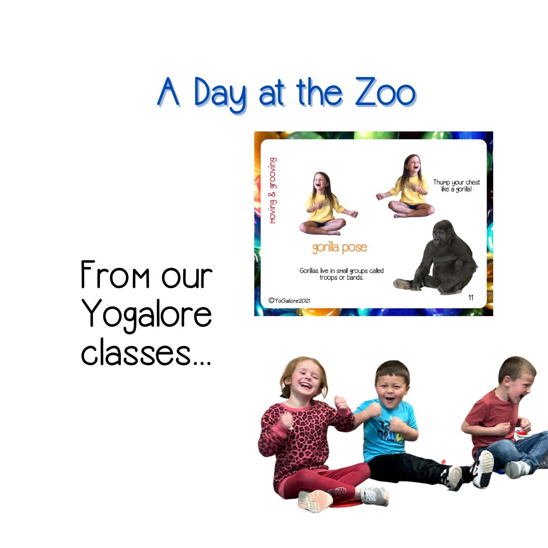 Zoo Theme Yoga & Movement Pose Cards With STEM Activity - Etsy