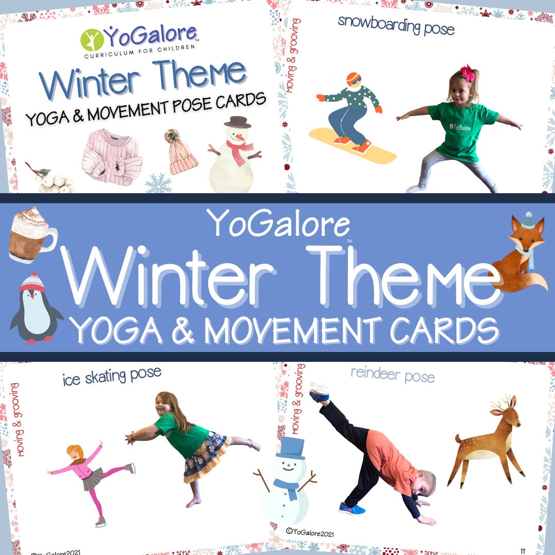 Winter Theme Yoga & Movement Cards - Etsy