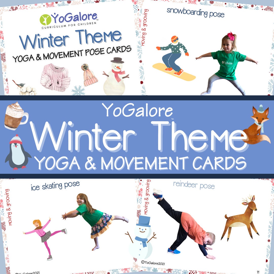 Winter Theme Yoga & Movement Cards - Etsy