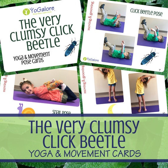 The Very Clumsy Click Beetle Yoga & Movement Pose Cards | Etsy