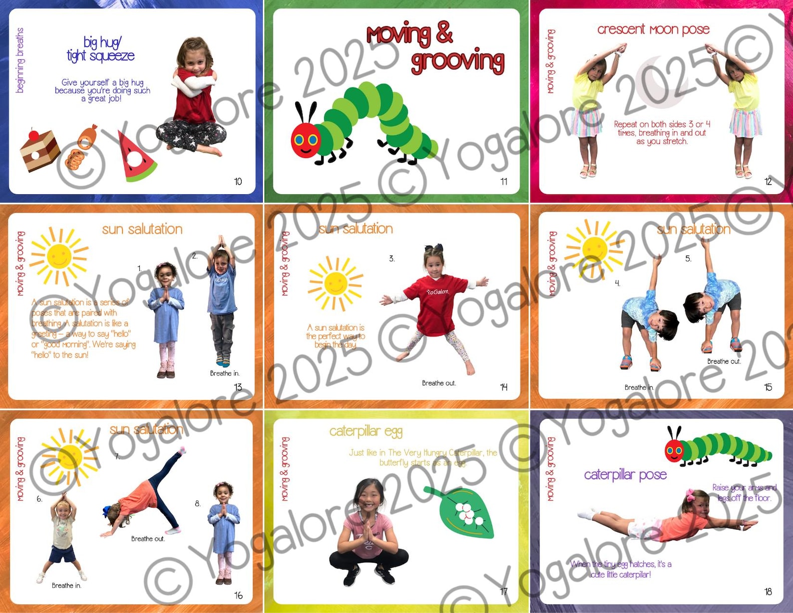 The Very Hungry Caterpillar Yoga & Movement Pose Cards - Etsy