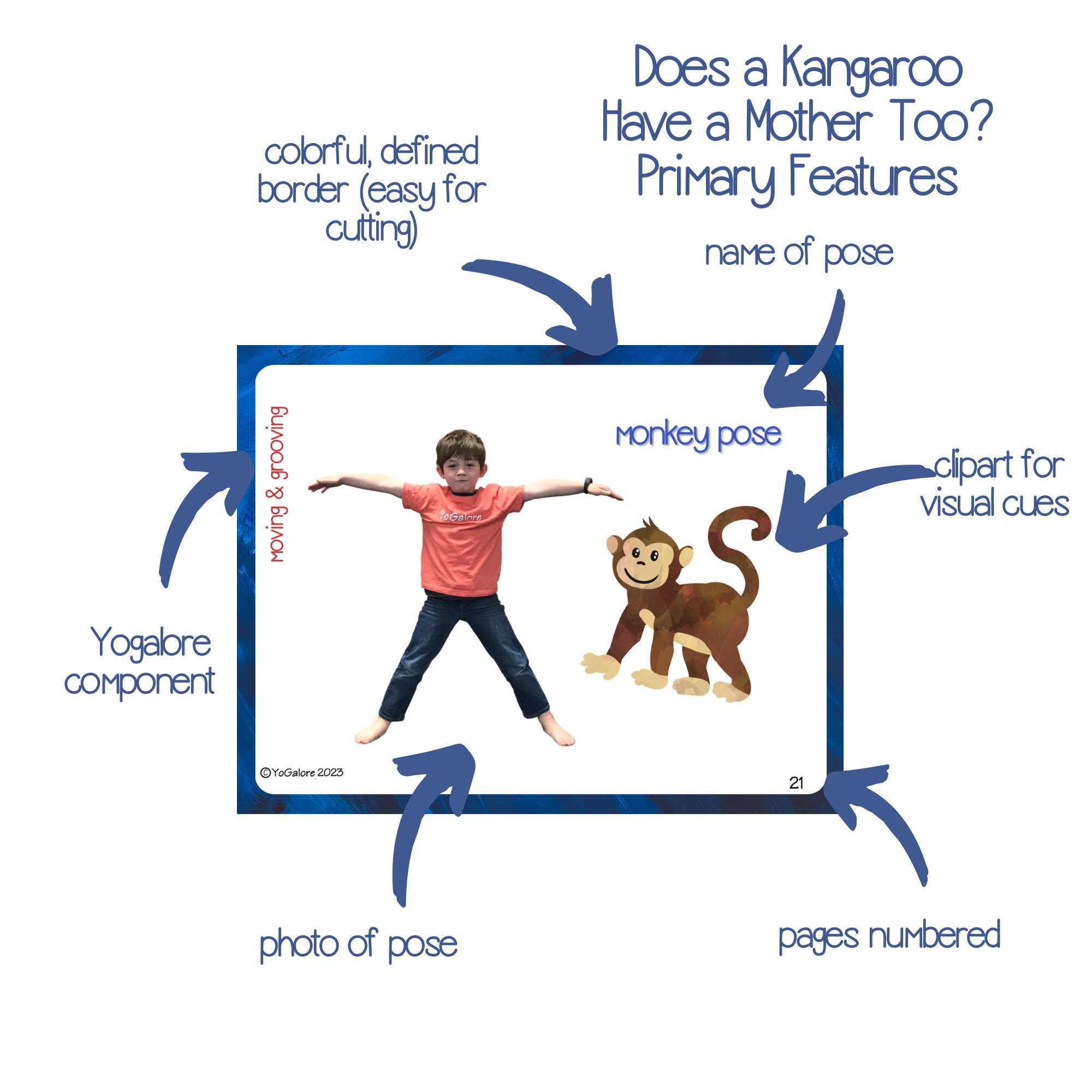 Does a Kangaroo Have a Mother Too? Yoga & Movement Pose Cards - Etsy