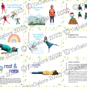 Preschool Weather Themed Movement Based Yoga Activity Bundle With ...