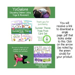 Summertime Theme Bundle: Yoga & Movement Pose Cards and Activities for ...