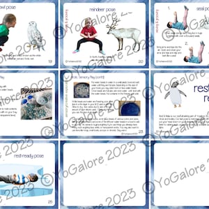 Arctic Animal Yoga Pose Cards for Kids | Mindful Movement Game, Brain ...