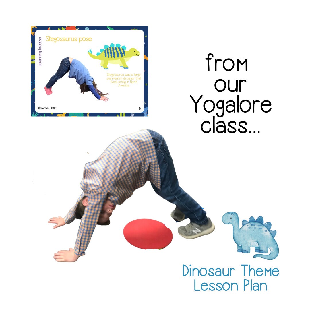Dinosaur Yoga Lesson Plan: Dinosaur Theme Yoga & Movement Pose Cards - Etsy