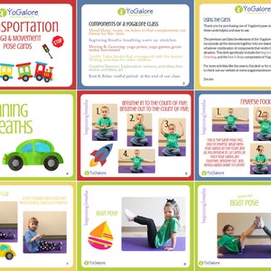 Transportation Theme Yoga & Movement Pose Cards | Etsy