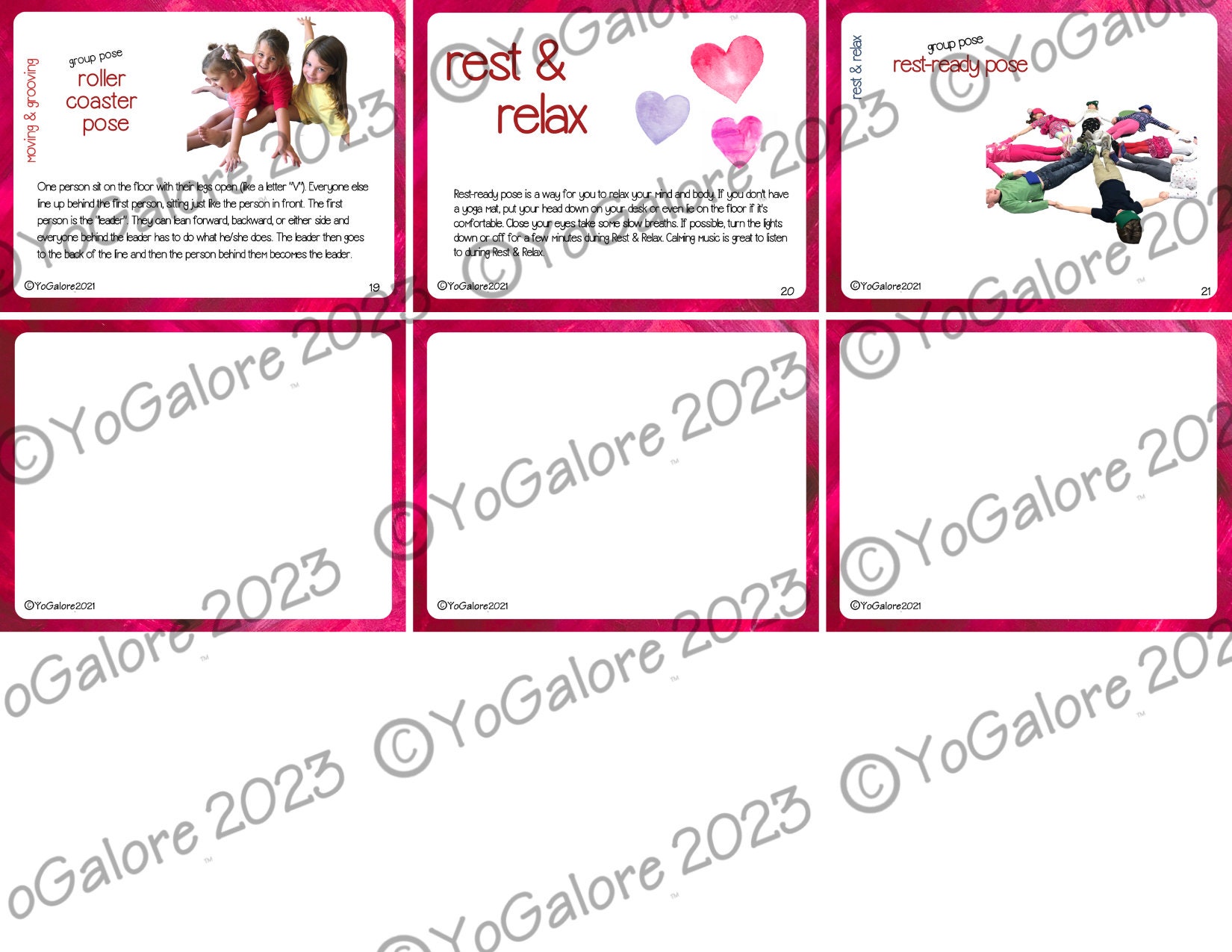 Valentine's Day Yoga & Movement Cards -- Partner Poses - Etsy