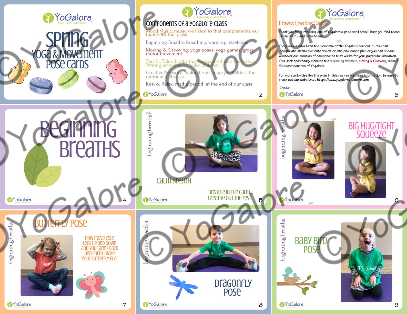 Spring Theme Yoga & Movement Cards | Etsy