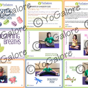 Spring Theme Yoga & Movement Cards | Etsy