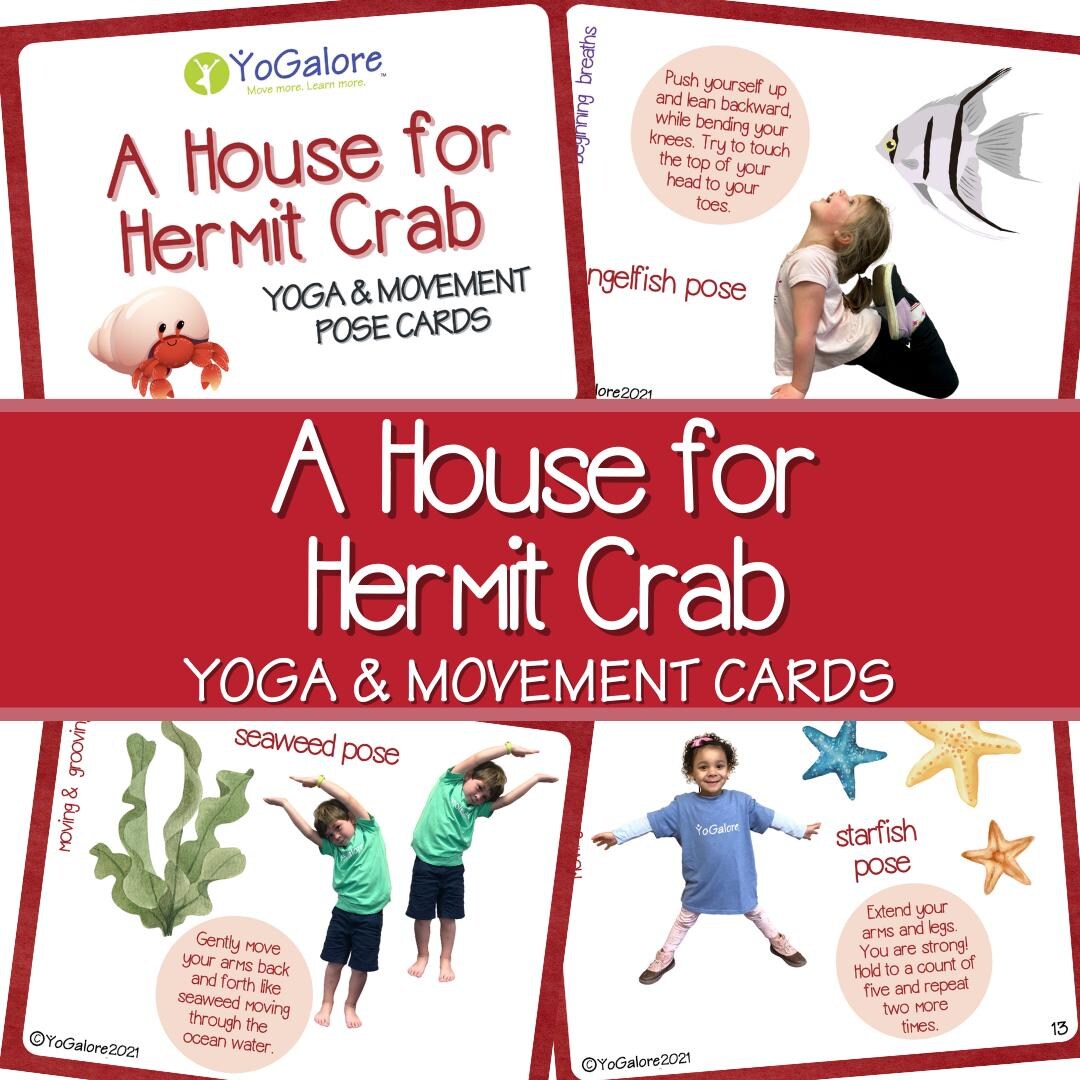 A House for Hermit Crab Yoga Cards – Story-inspired Movement for Kids ...