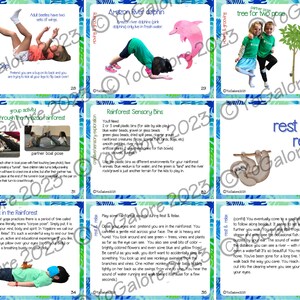Rainforest Animals Yoga & Movement Pose Cards - Etsy