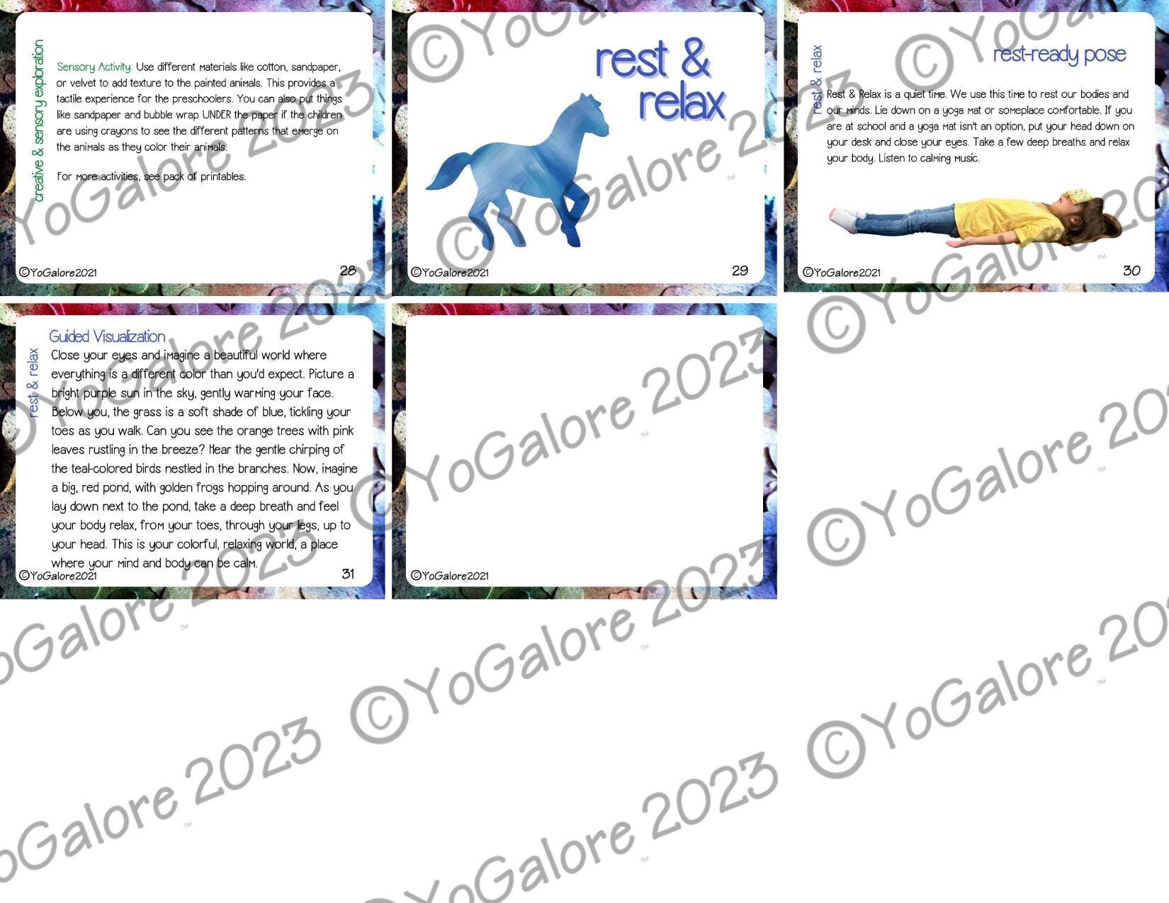 The Artist Who Painted a Blue Horse Art Lesson Plan With Yoga ...