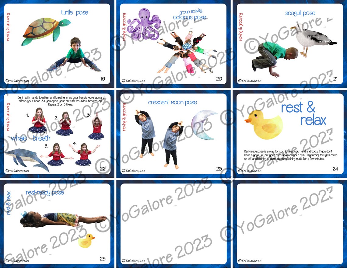 Ten Little Rubber Ducks Yoga & Movement Pose Cards - Etsy