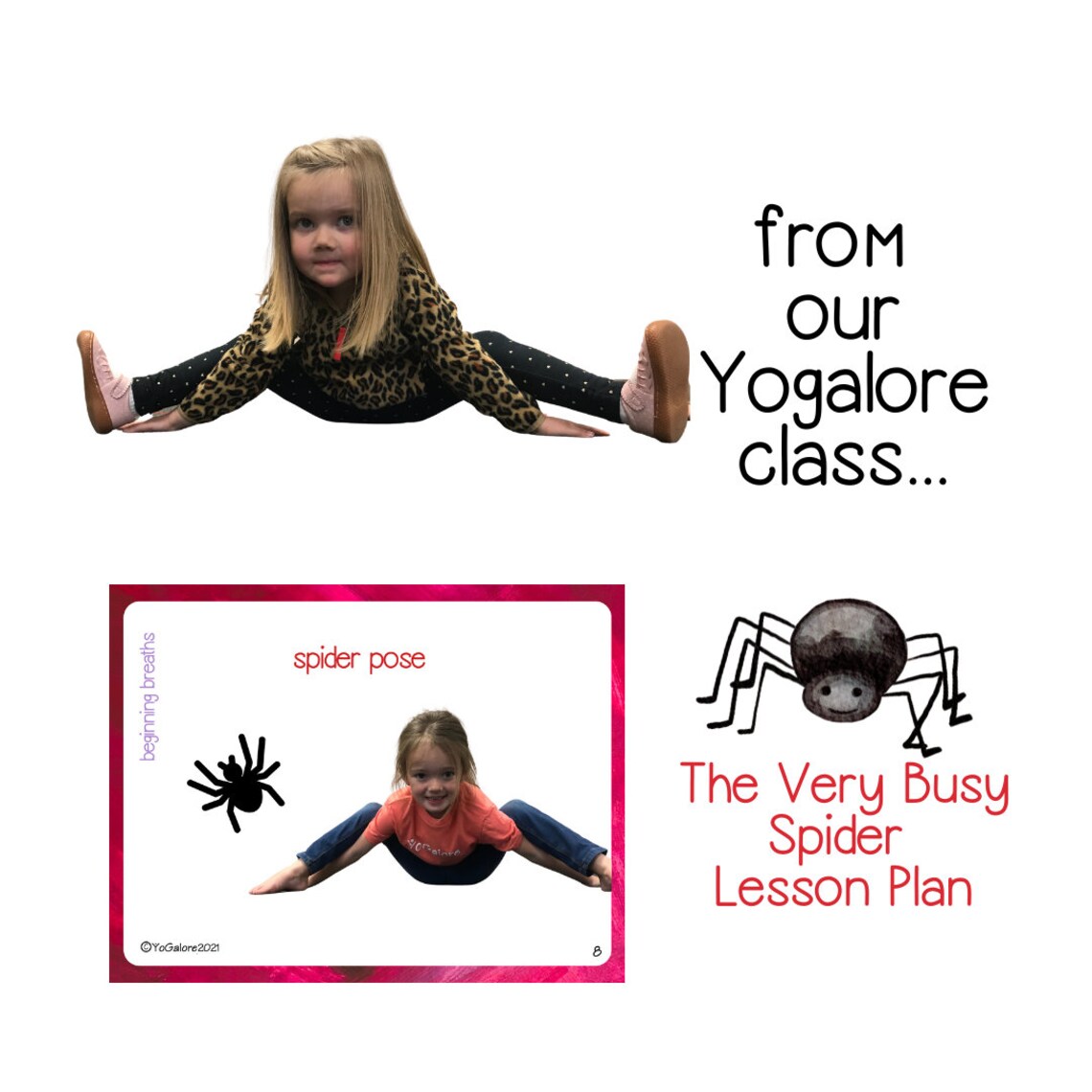 The Very Busy Spider Yoga & Movement Pose Cards - Etsy