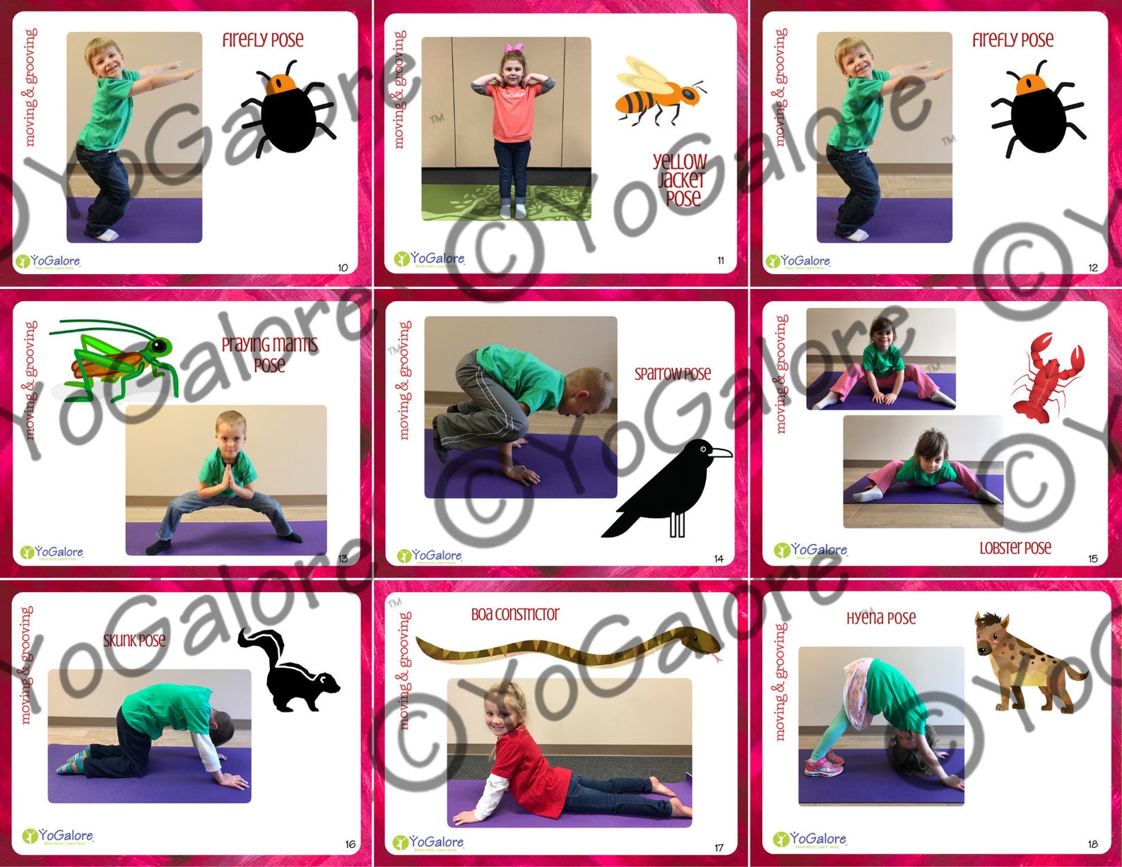 The Grouchy Ladybug: Yoga & Movement Cards | Etsy