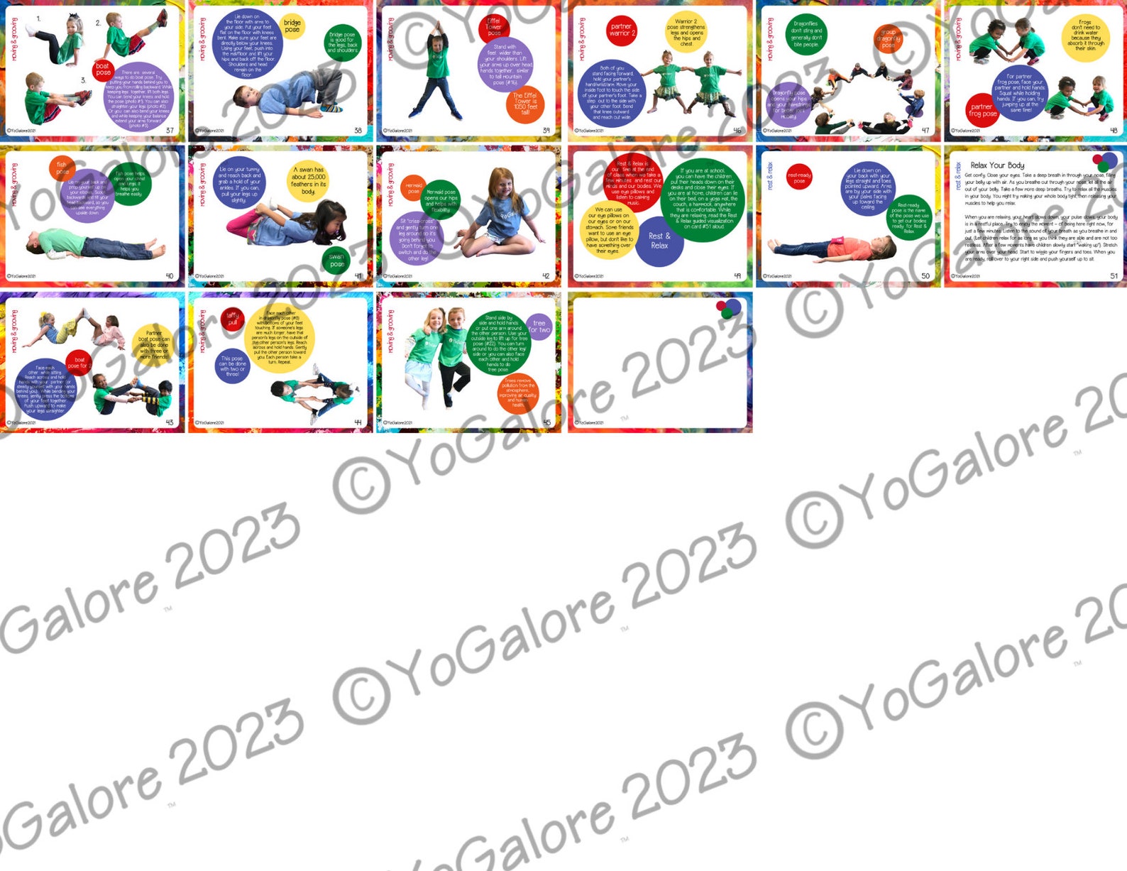 Yoga & Movement Pose Cards for Kids by Yogalore - Etsy