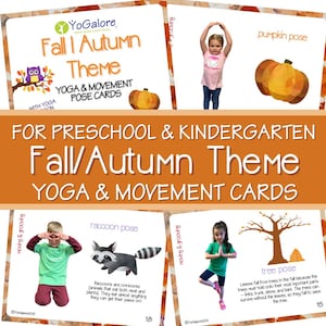 Fall Theme Activities -- Yoga & Movement Pose Cards -- Movement ...