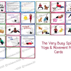 Preschool-friendly Yoga & Movement Cards Bundle | Eric Carle Inspired ...
