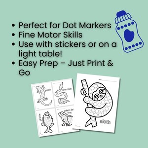 Printable Rainforest Coloring Pages & Dot Marker Sheets | Preschool ...