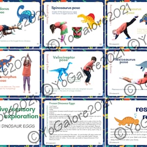 Dinosaur Yoga Lesson Plan: Dinosaur Theme Yoga & Movement Pose | Etsy