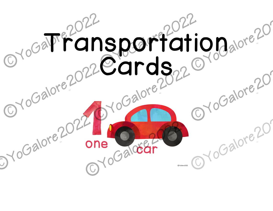 Transportation Preschool Activities: Yoga & Movement Pose Cards and ...