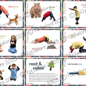 Woodland Animal | Forest Animal Theme Yoga & Movement Cards - Etsy