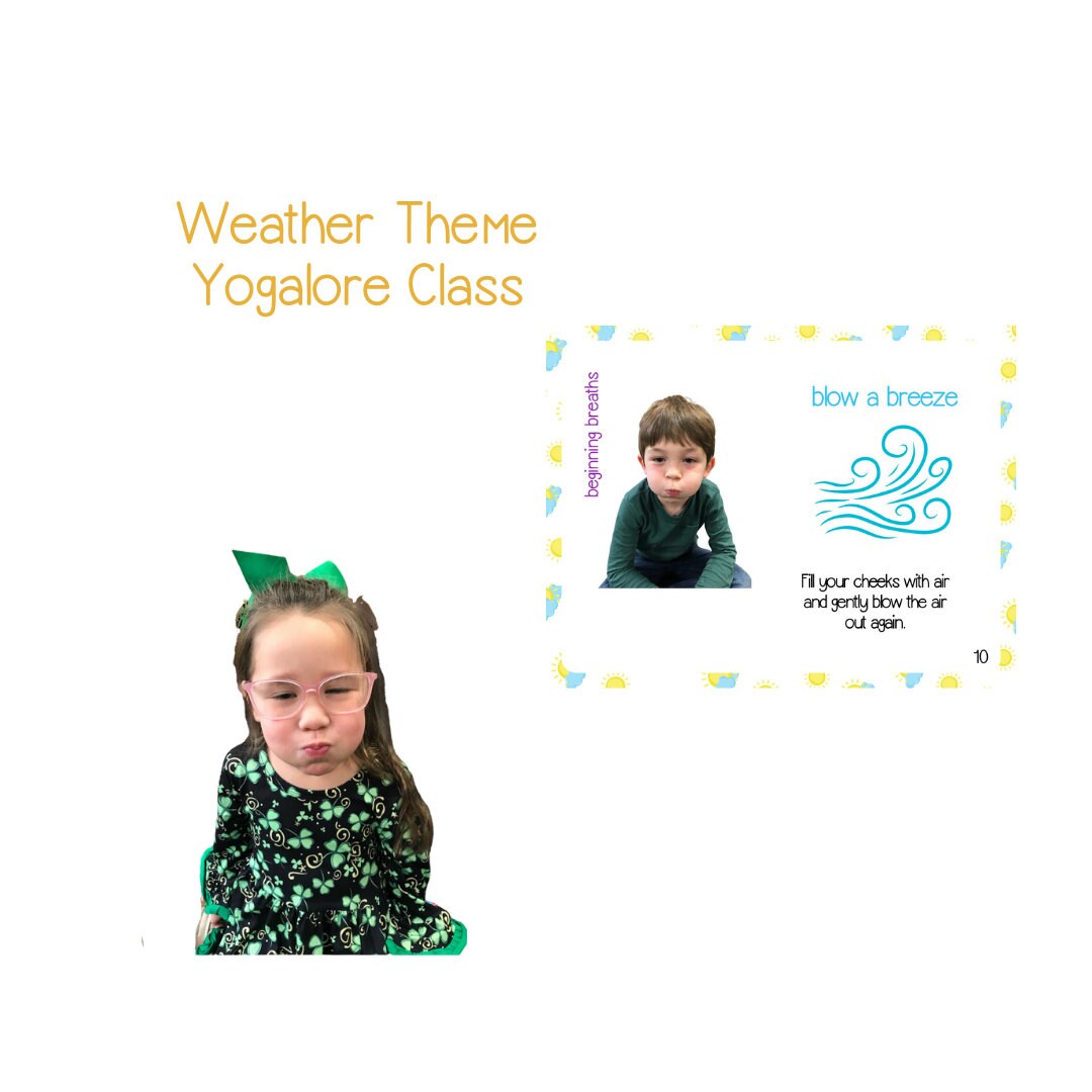 Preschool Weather Themed Movement Based Yoga Activity Bundle With ...