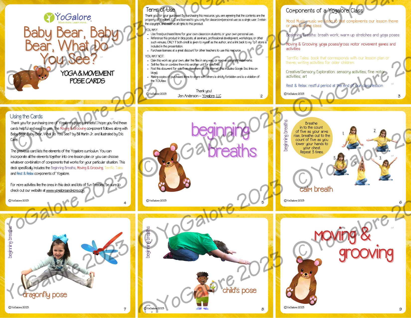 Baby Bear, Baby Bear, What Do You See? Yoga & Movement Pose Cards - Etsy