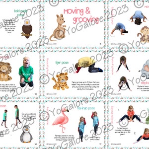 Zoo Animal Theme Yoga & Movement Cards for Preschool and Kindergarten ...