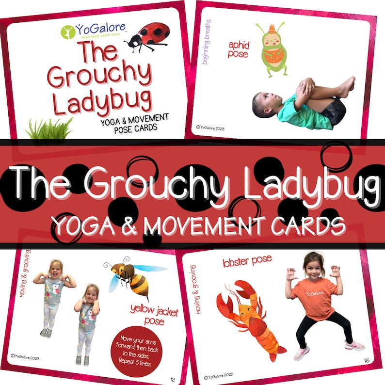 The Grouchy Ladybug: Yoga & Movement Cards - Etsy