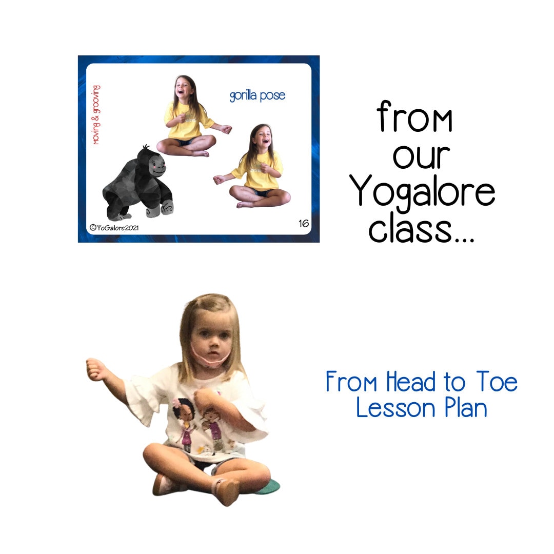 From Head to Toe Yoga & Movement Cards and Activity Sheet - Etsy