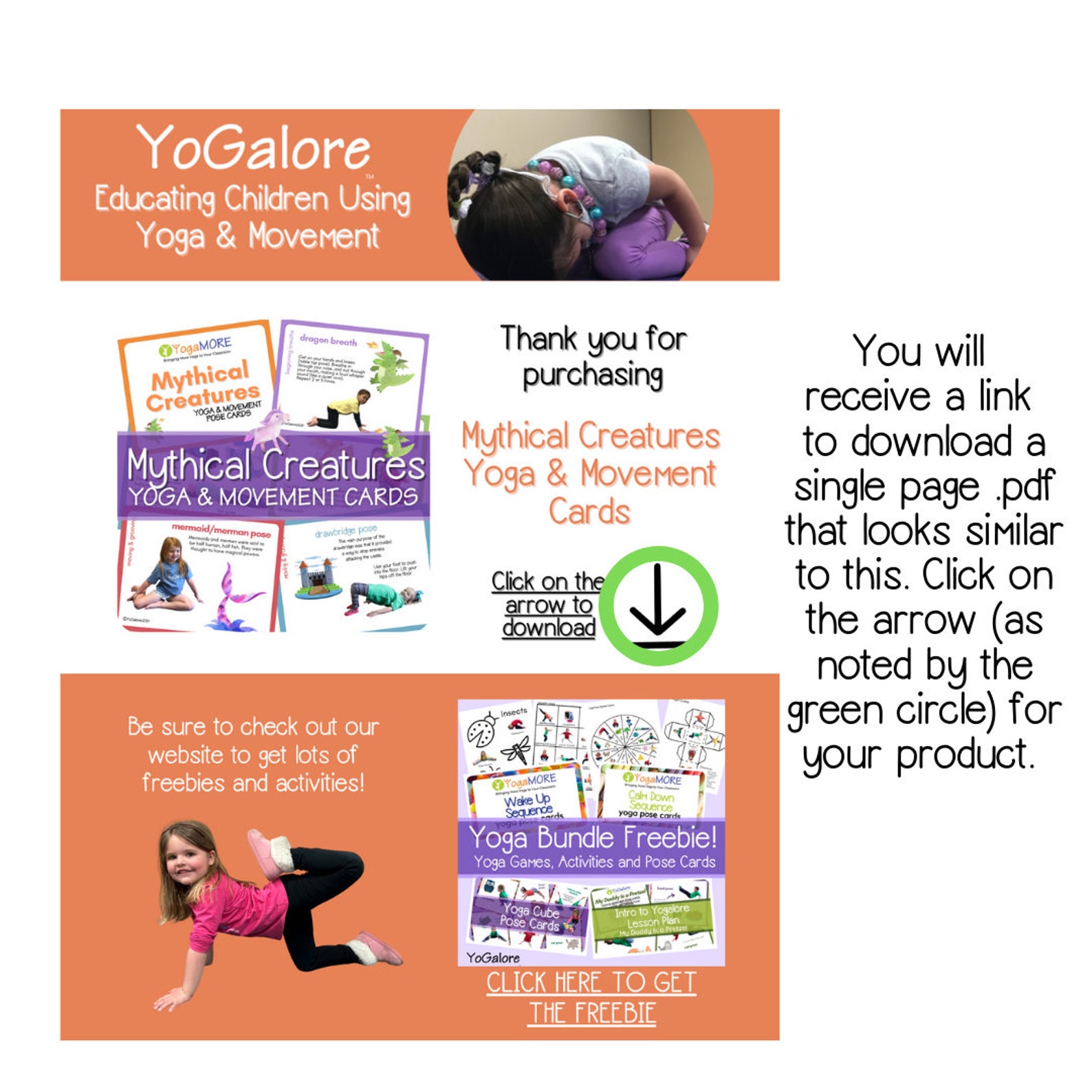 Mythical Creatures Yoga & Movement Pose Cards: Mermaid, Unicorn, Dragon ...