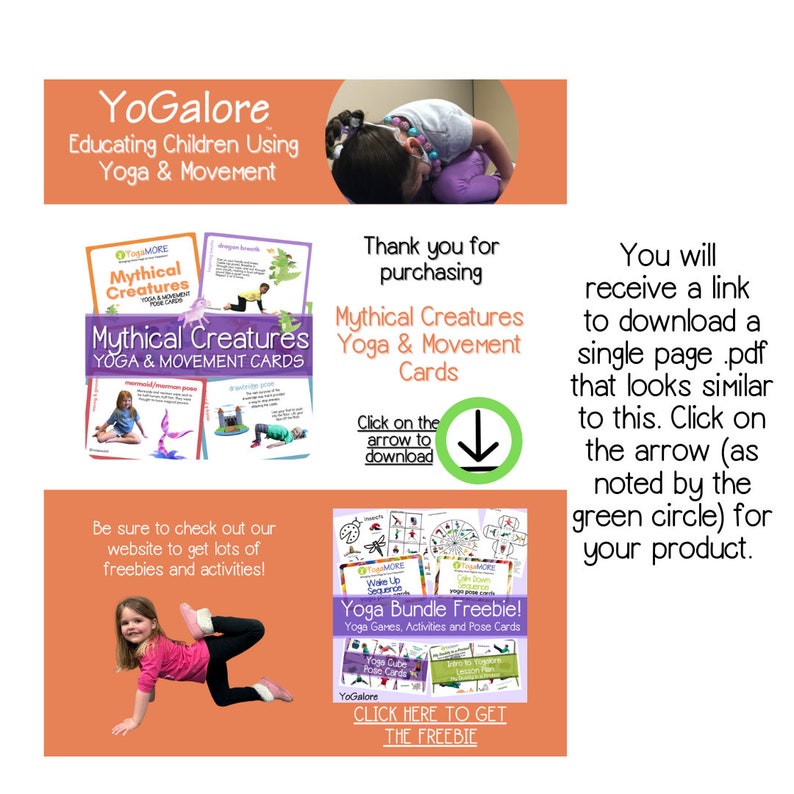 Mythical Creatures Yoga & Movement Pose Cards: Mermaid, Unicorn, Dragon ...