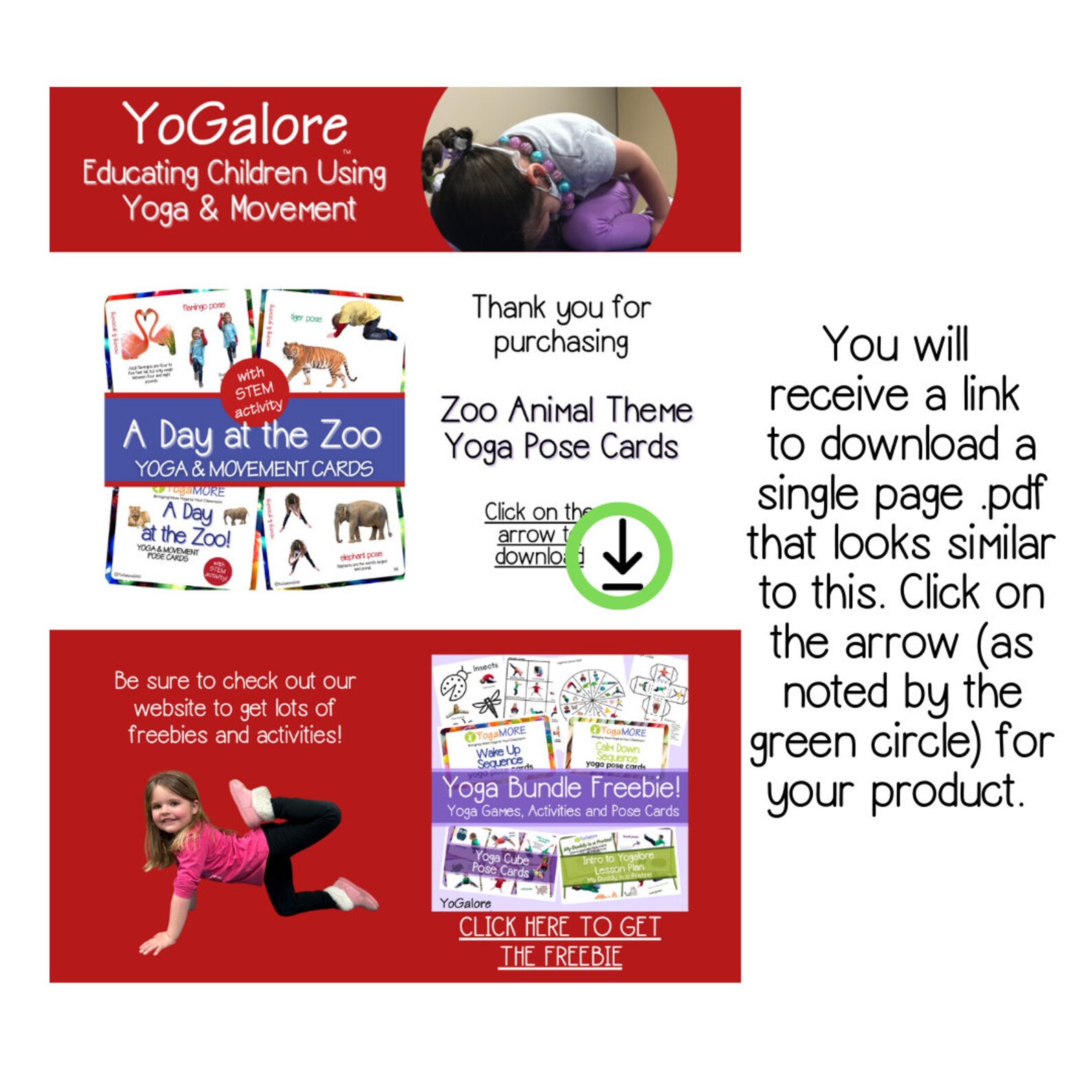 Zoo Theme Yoga & Movement Pose Cards With STEM Activity - Etsy