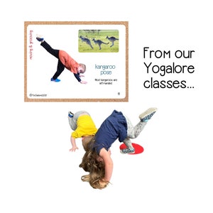 Preschool and Kindergarten Yoga Movement Bundle, Printable Pose Cards ...