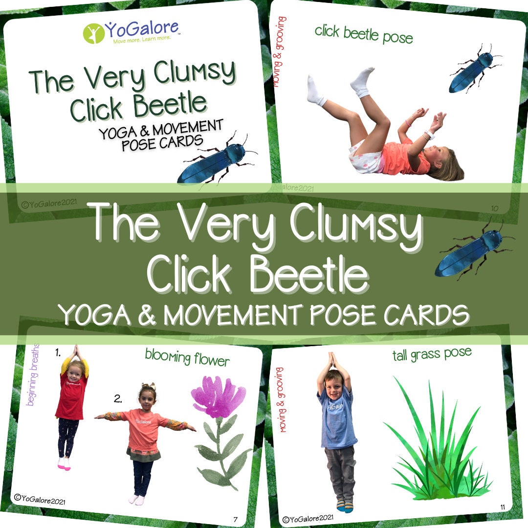 The Very Clumsy Click Beetle Yoga & Movement Pose Cards - Etsy