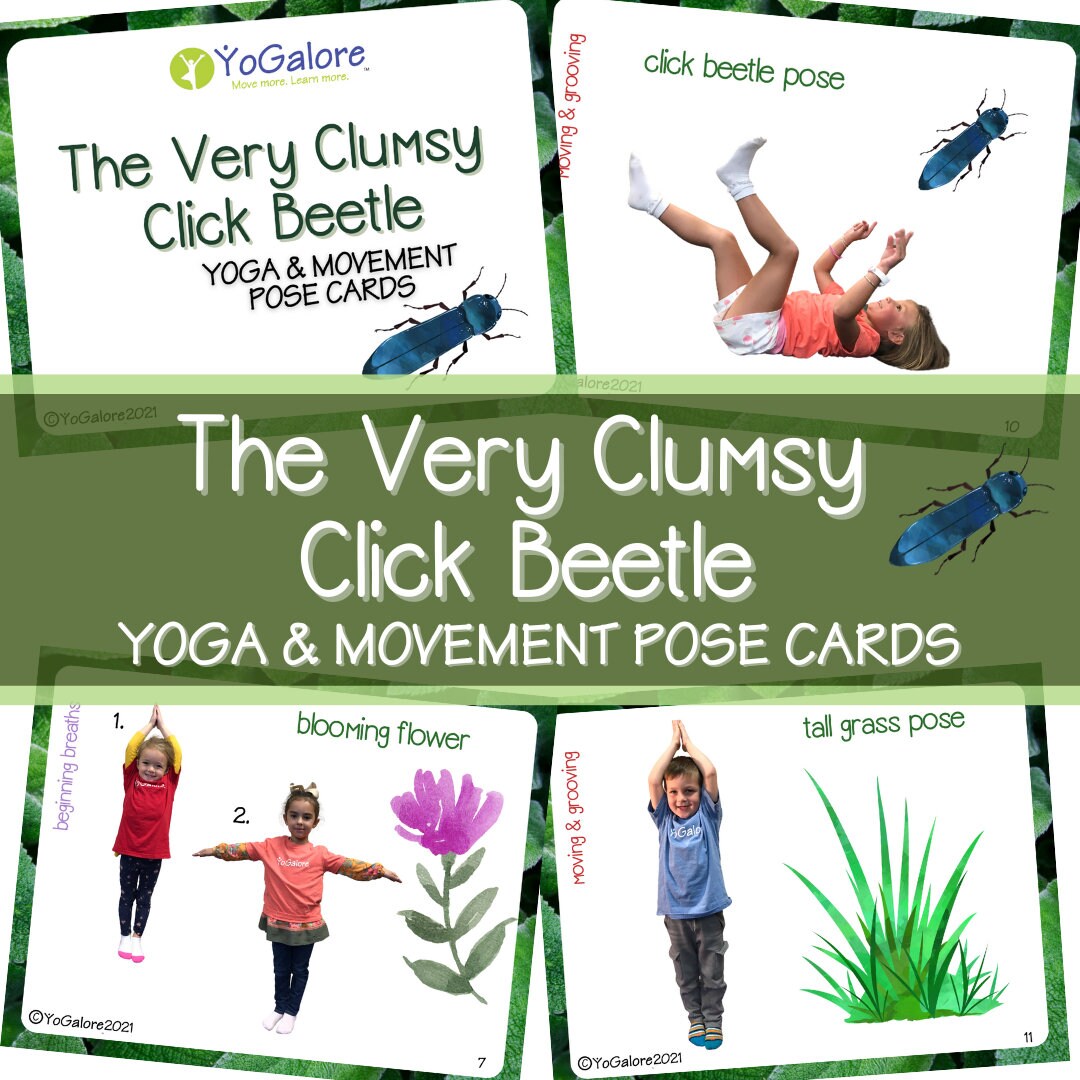 The Very Clumsy Click Beetle Yoga & Movement Pose Cards - Etsy