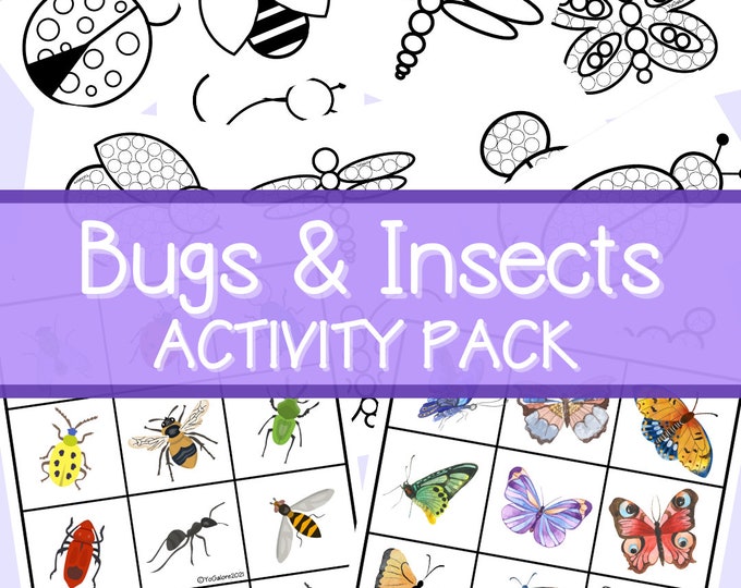 Dot Bugs Printable. Dot Marker Art Arbeitsblatt. Käfer Malvorlagen: Dot ...