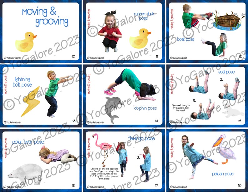 Ten Little Rubber Ducks Yoga & Movement Pose Cards - Etsy