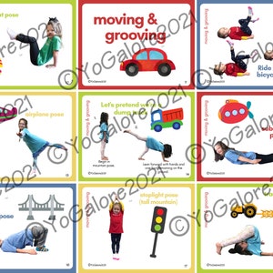 Transportation Theme Yoga & Movement Pose Cards | Etsy